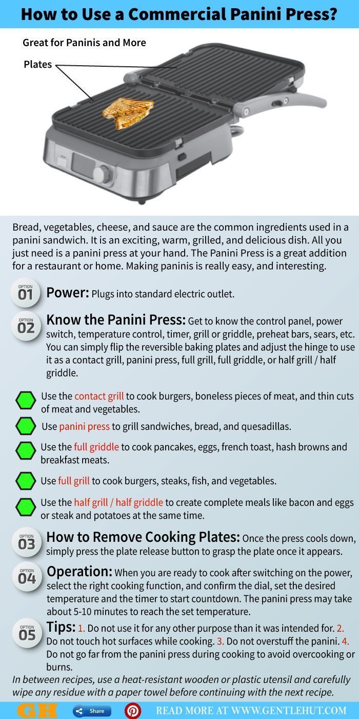 How To Use A Commercial Panini Press 2022 Infographic Guide Tips How To Use A Commercial Panini Press 2022 Infographic Guide Tips